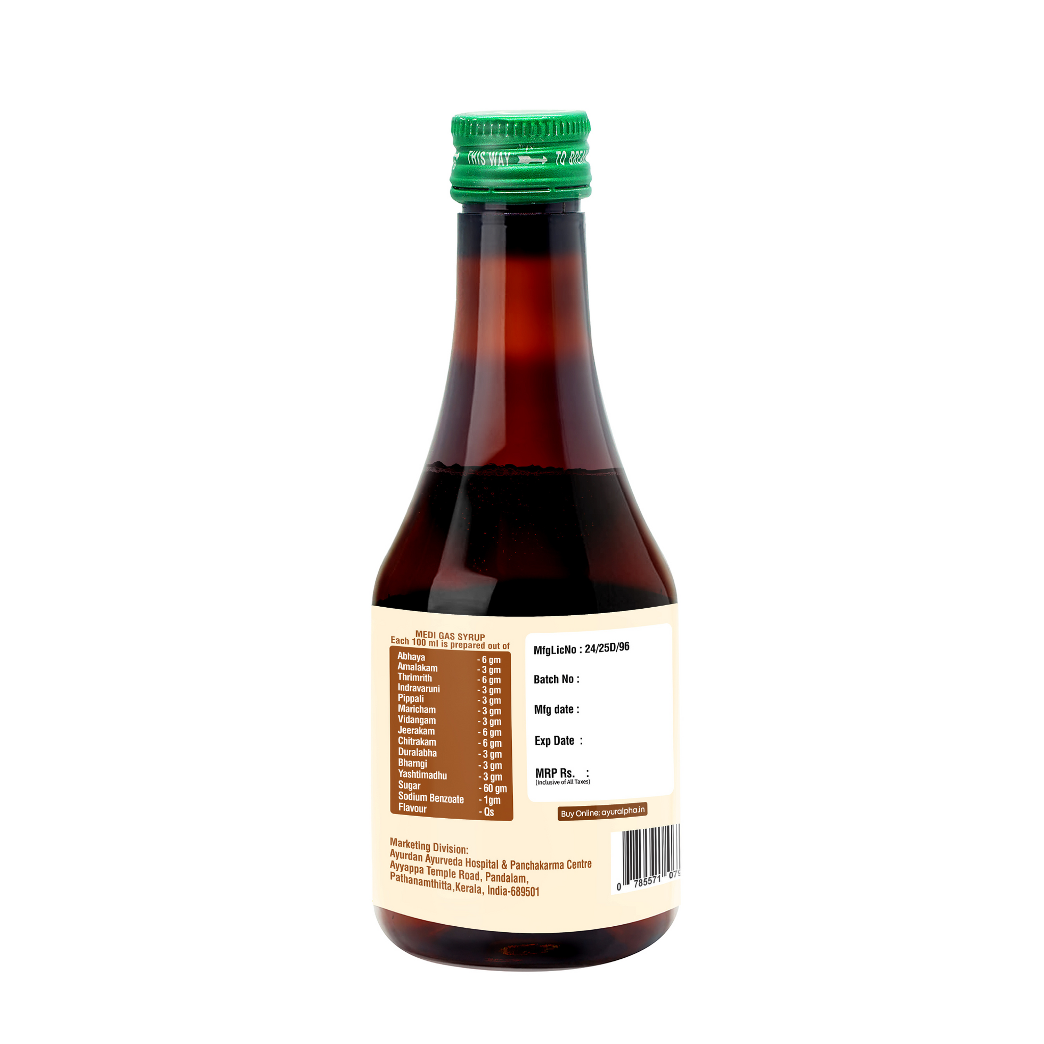 Medi Gas Syrup – Alpha Ayurveda- Online Ayurvedic Store