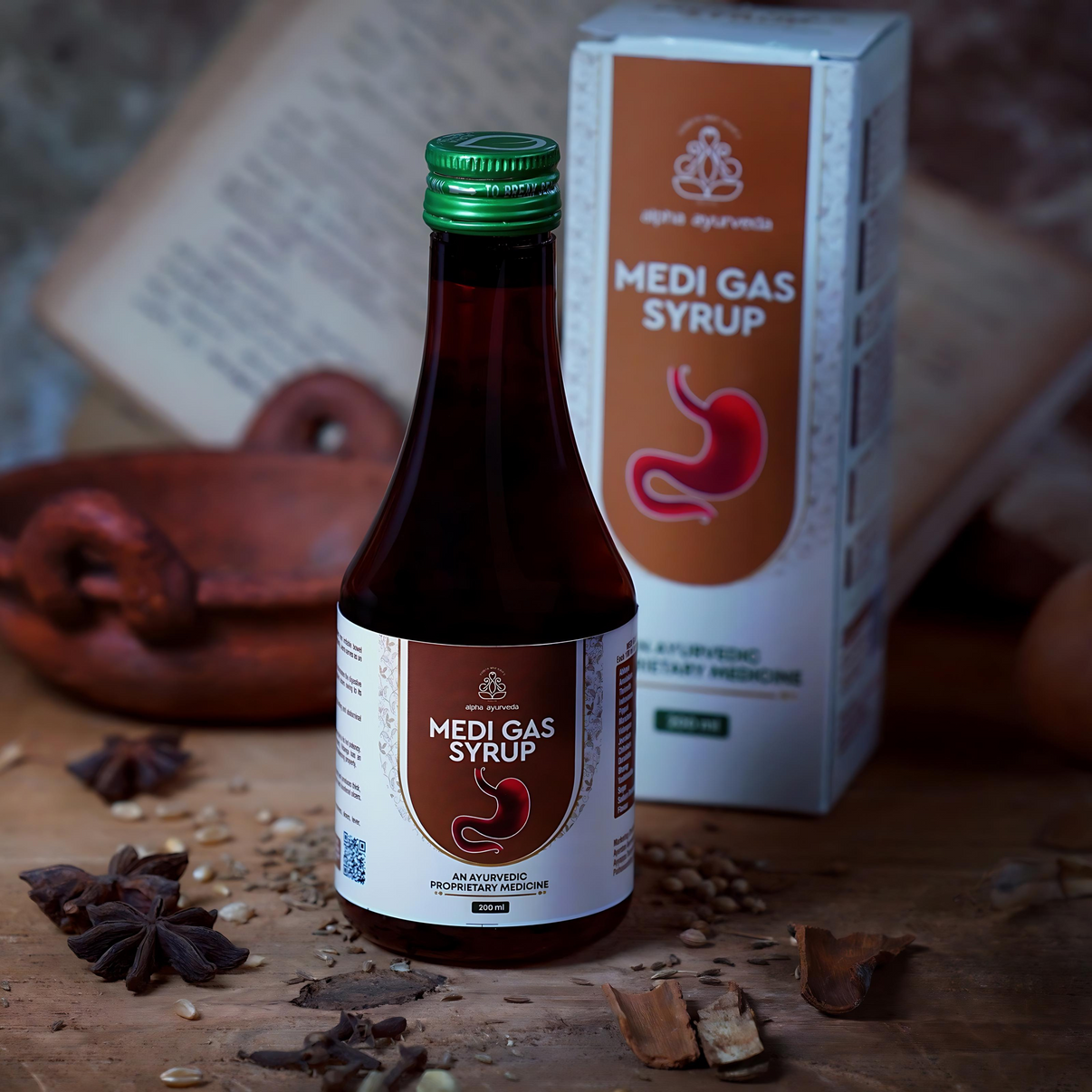 Medi Gas Syrup – Alpha Ayurveda- Online Ayurvedic Store