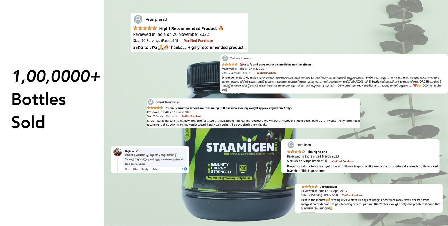 Ayurvedic Weight Gain Product for Men - Staamigen Malt – Alpha Ayurveda ...